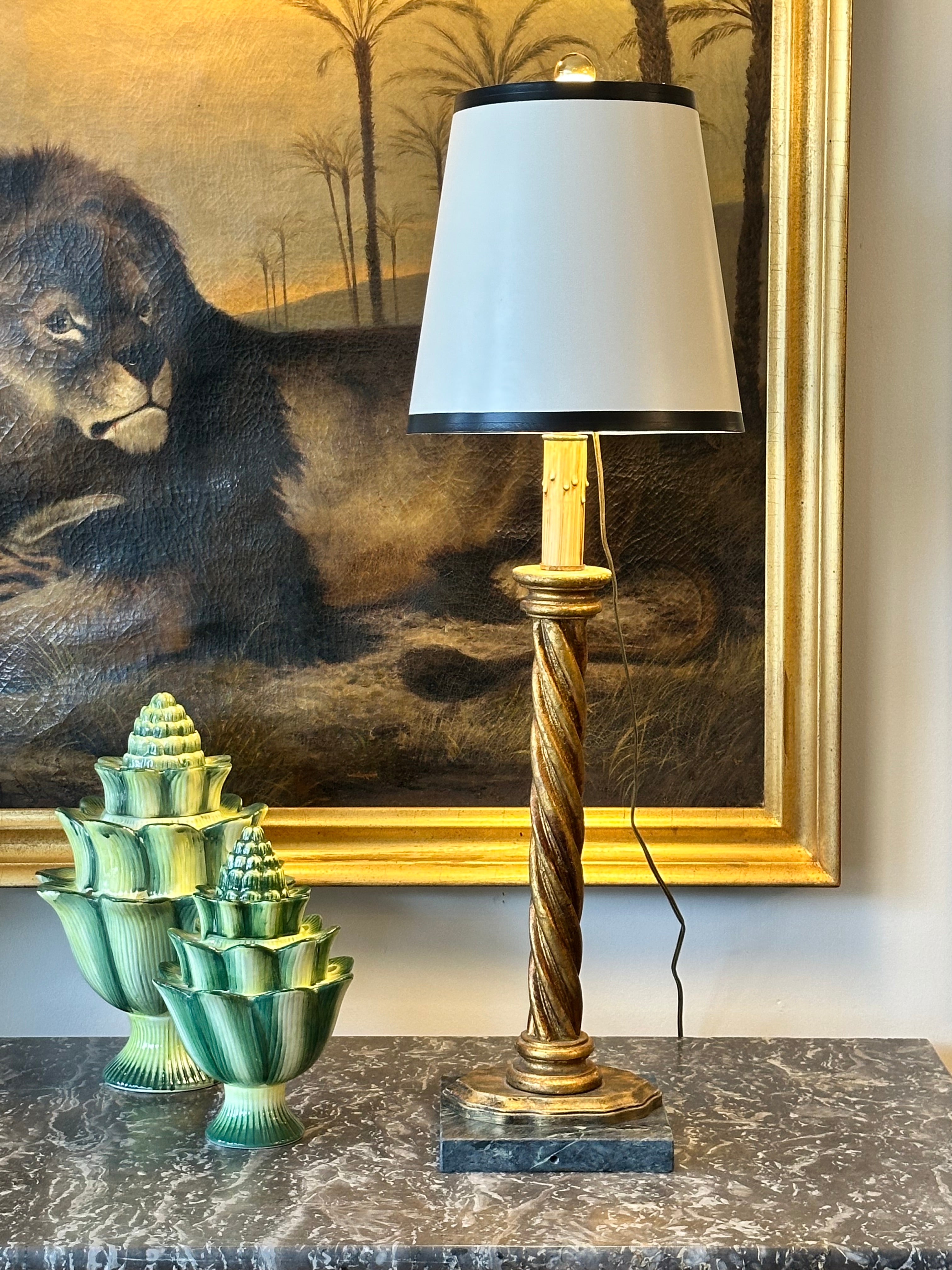 Italian Barley Twist Lamp | Housebound Interiors
